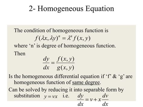 Ordinary Differential Equation Pptx Physics Science