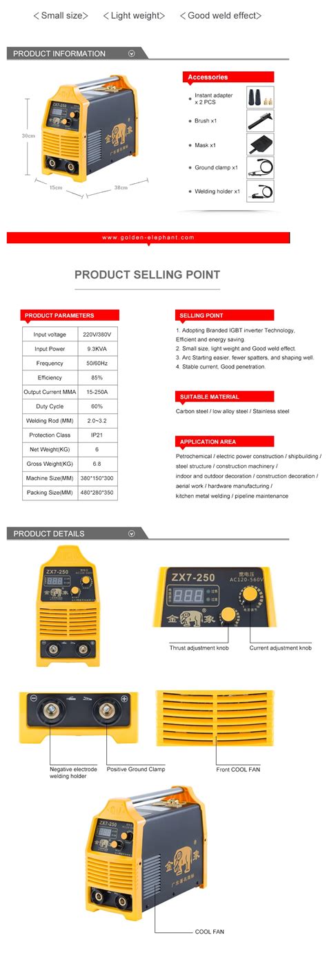 Zx7 250 Welding Machine For Stainless Steel 2018 Energy-saving Dc Tig ...