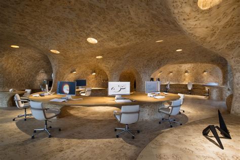 Javier Senosiain Arquitectos Creates Illuminated Cave Office In Mexico