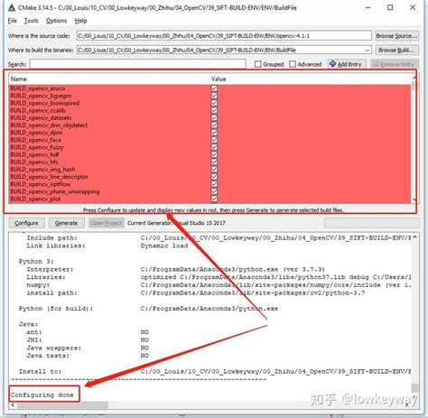 （四十一）cmakevsopencvopencvcontrib 环境配置 知乎
