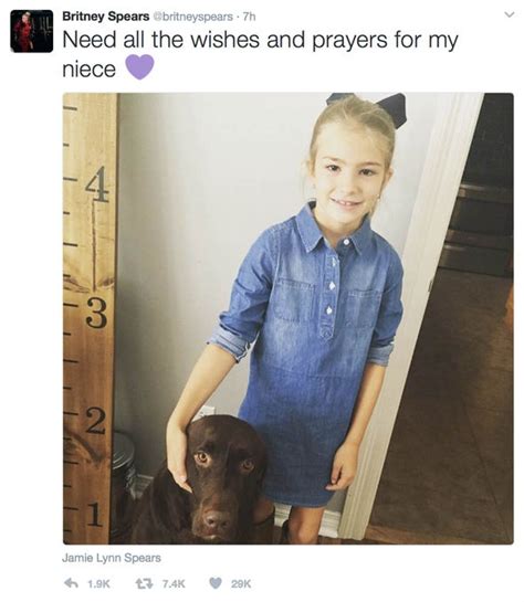 Britney Spears Asks Fans To Pray For Eight Year Old Niece Maddie After
