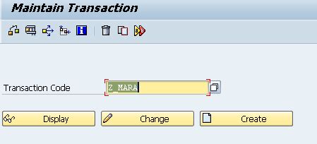 Sap Matrix How To Create Transaction Code For Table