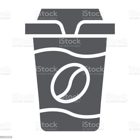 커피 거리 컵 그림 문자 아이콘 커피나 음료 종이 컵 기호 벡터 그래픽 흰색 바탕에 단색 패턴입니다 0명에 대한 스톡 벡터 아트 및 기타 이미지 Istock