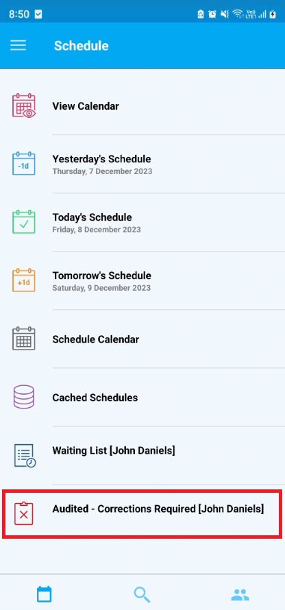 Home Screen Navigation Dataforce Documentation