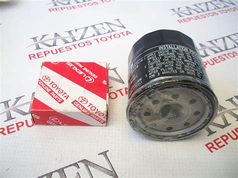 FILTRO DE ACEITE COROLLA NAFTA 2008 2011 ETIOS 2016 ORIGINAL Kaizen