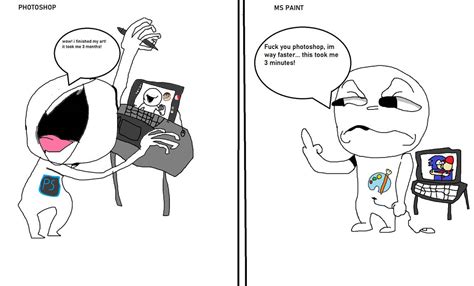 Photoshop Vs Ms Paint By Dayvinart On Deviantart