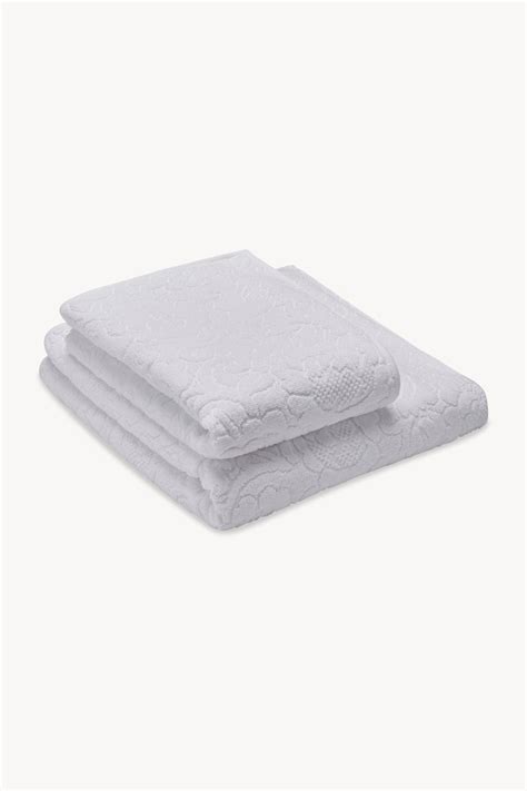 Small Flower Towel White In Cotton The Row