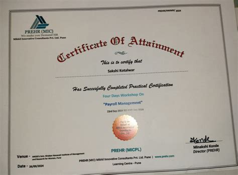 Sakshi Kotalwar On Linkedin Payrollmanagement Continuouslearning Professionaldevelopment Hr