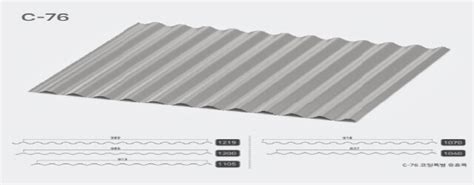 칼라강판 홑강판 생산업체별 형상 비교 주 패널테크