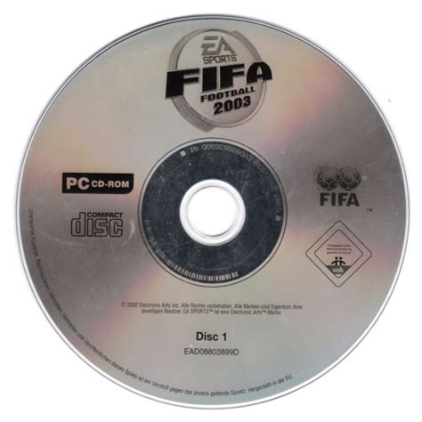 Fifa Soccer 2003 Cover Or Packaging Material Mobygames
