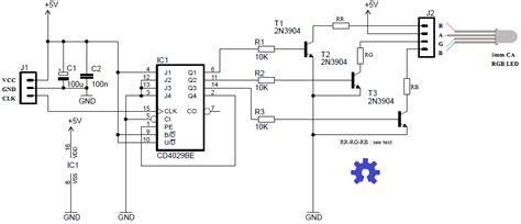 Laymans RGB LED Module Project Circuit Diagram