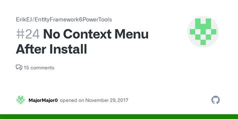 no context menu after install · issue 24 · erikej