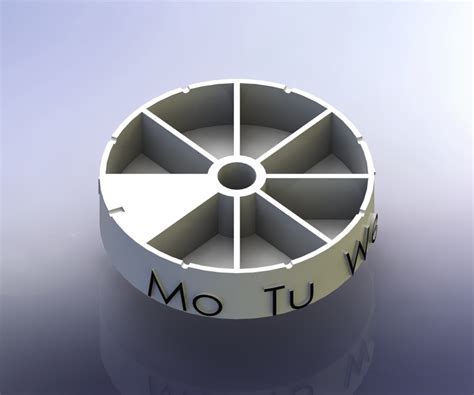 Cylindrical Pill Box By Maro Download Free Stl Model