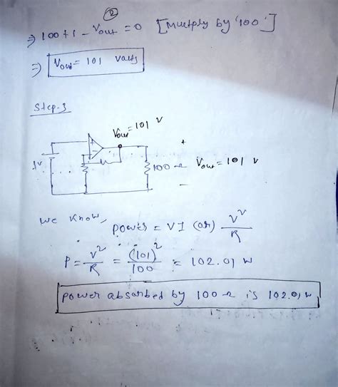 Solved 1 In The Network Below Use The Ideal Op Amp Assumptions To