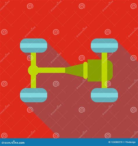 Car Chassis Icon Flat Style Stock Illustrations 89 Car Chassis Icon