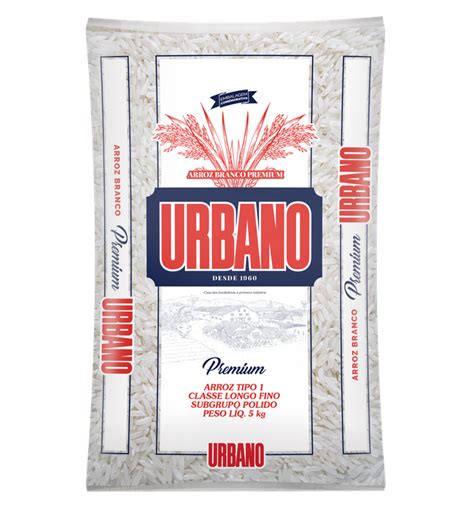 Arroz Urbano Premium Beneficiado Branco Longo Fino Tipo 1 5kg Gtin