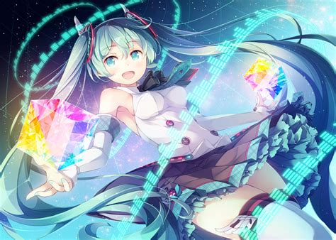 Hatsune Miku Magical Mirai Miku And Magical Mirai Miku Vocaloid And More Drawn By Matsuuni