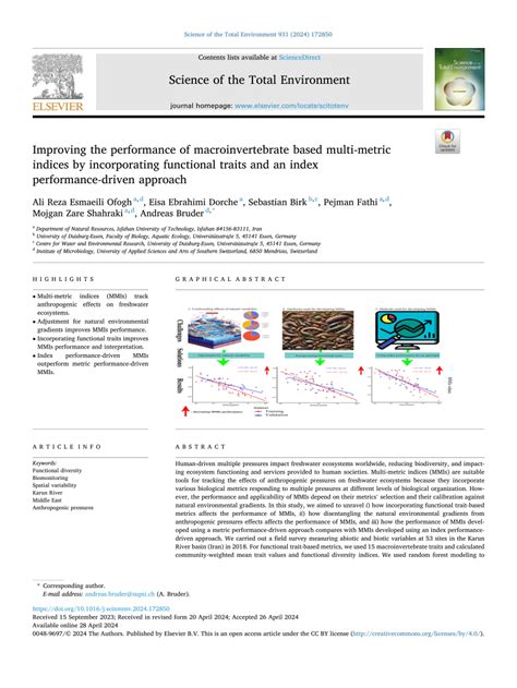 pdf improving the performance of macroinvertebrate based multi metric