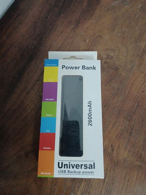 Universal USB Backup Power Bank 2600 MAh Mobile Phones Gadgets Mobile Gadget Accessories