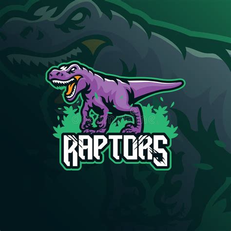 Raptor Mascot Logo Design Vector Angry Raptor Illustration For Sport
