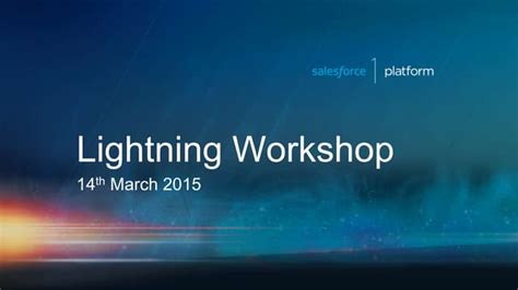 Lightning Developer Week Bangalore Salesforce Developer Group Ppt
