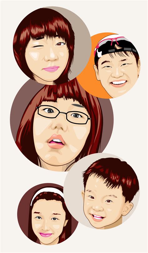 얼굴 일러스트 무료로 받아가세요 머프디자인은
