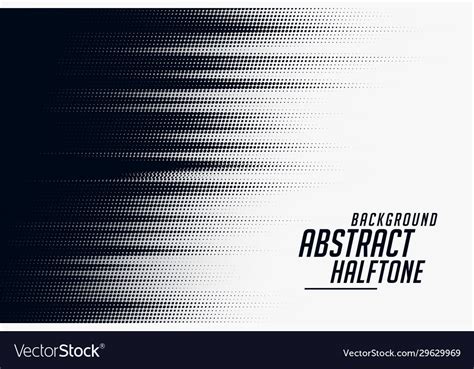 Black And White Halftone Speed Pattern Background Vector Image