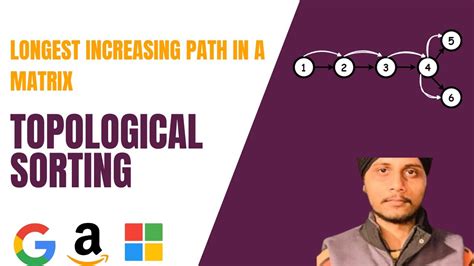 Leetcode 329 Longest Increasing Path In A Matrix Topological Order