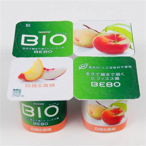 ダノンビオ 白桃＆黄桃 75g 4個 一般食品乳製品ヨーグルト・プリン Amity Every E Shop