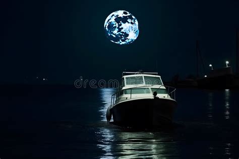 Containers Loading By Crane In The Night Trade Port Shipping Neural Network Ai Generated