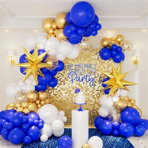 Blue And Gold Balloons