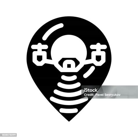 Gps 네비게이션 자율 배달 글리프 아이콘 벡터 일러스트 레이 션 0명에 대한 스톡 벡터 아트 및 기타 이미지 0명 로봇