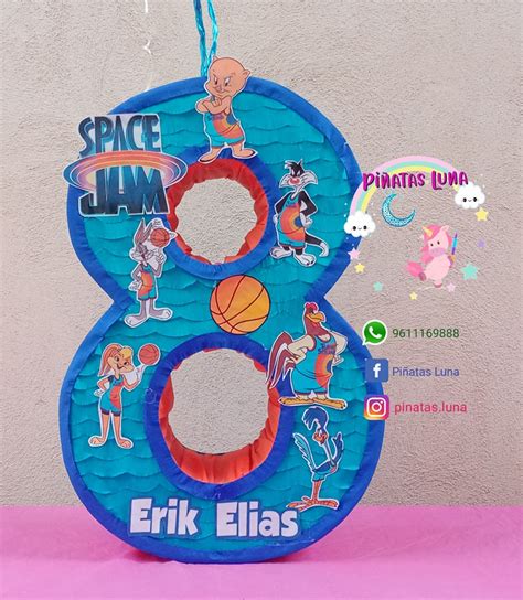 Piñatas Luna Space Jam 🐰🐓 Spacejam Fiestastuxtla