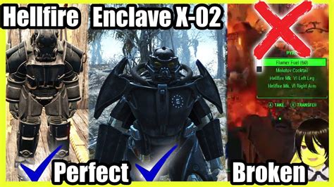 Fallout 4 How To Get Perfect Enclave X 02 And Hellfire Power Armor Correct Way Youtube