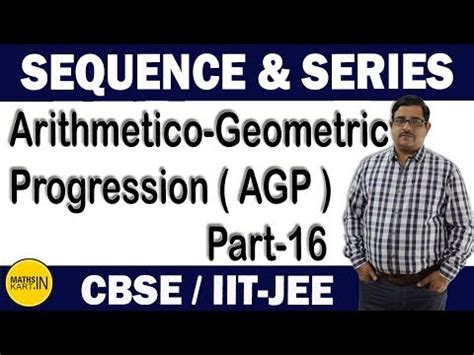 Problems On Arithmetico Geometric Progression AGP Video Lecture Crash Course For JEE