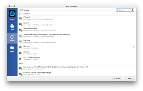 Word for Mac 2016 Bližší pohľad na novinky Letem světem Applem