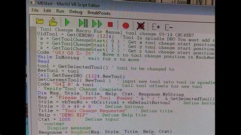Mini Mill CNC Conversion Part F Tool Change Macro In Mach YouTube