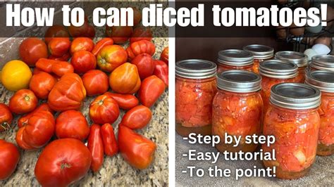 How To Can Diced Tomatoes Easy Step By Step Tutorial For Beginners