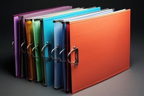 Premium Ai Image Binder Ring With Identical Color File Folders