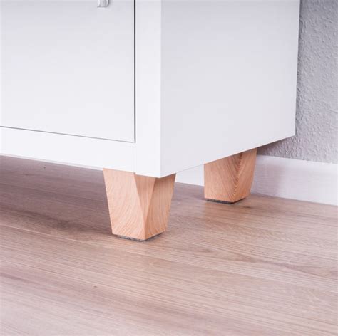 Ikea Kallax Shelf Feet Furniture Feet Furniture Legs In Beech Etsy Uk