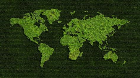 Carte Du Monde Binaire Abstraite Continents Construits à Partir De