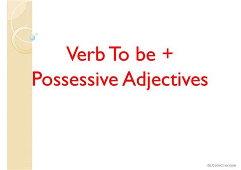 Possessive Adjective General Gramma Deutsch DAF Powerpoints