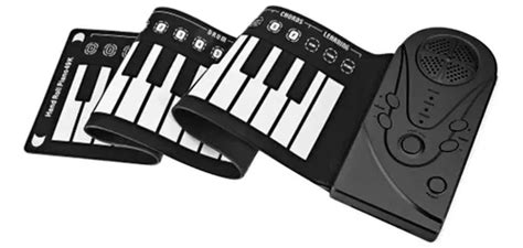 Teclado Piano Eletrônico Flexível Teclas Portátil Musical Parcelamento sem juros
