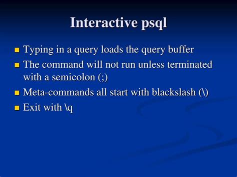 Ppt Intro To Postgresql Powerpoint Presentation Free Download Id