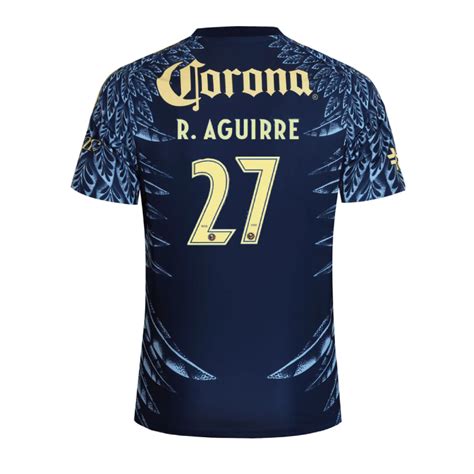 Club América 2025 26 R Aguirre 27 Away Jersey Navy Ogasports