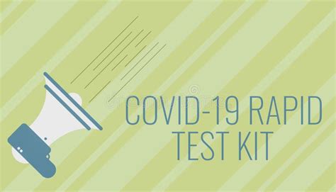 Hand Writing Sign Rapid Test Kit Conceptual Photo Emergency Medical