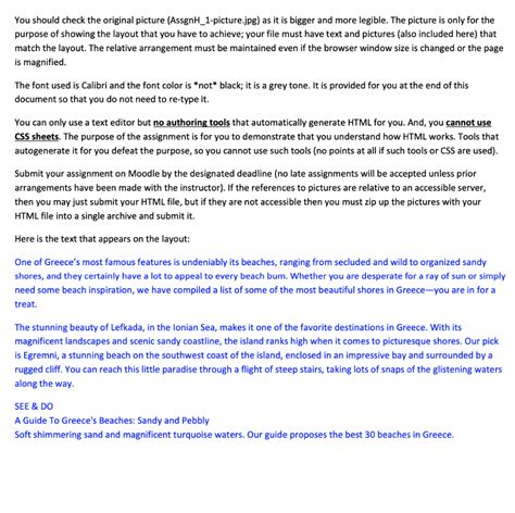 Solved Produce An Html File That Will Display A Web Page Chegg