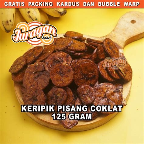Jual KERIPIK PISANG COKLAT COKELAT 125 Gram Snack Kiloan Makanan Ringan