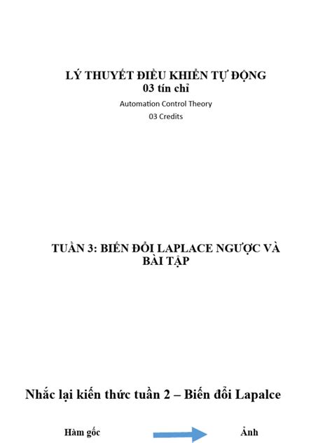 3 Bien Doi Laplace Nguoc Va Bai Tap 1 Pdf