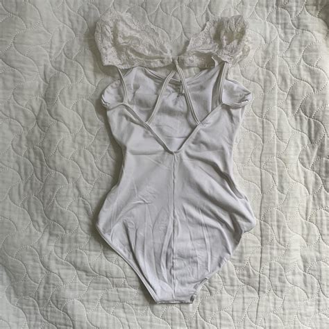 So Danca White Ballet Leotard Size 810 Beautiful Depop